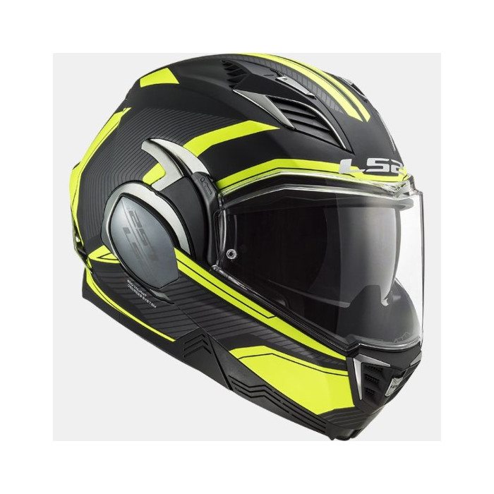 LS2 VALIANT II MATT BLACK HI-VIZ