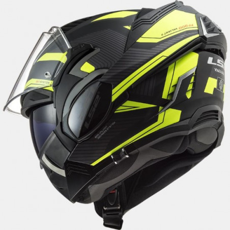 LS2 VALIANT II MATT BLACK HI-VIZ